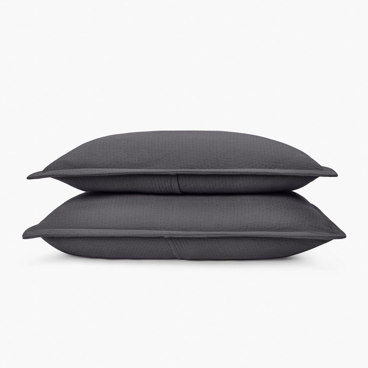 Organic Matelasse Sham Set - Coal · Under The Canopy