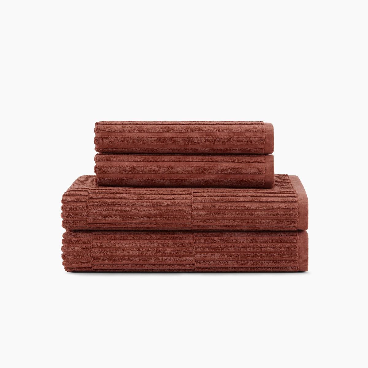 Organic Ribbed Towel - Copper · Under The Canopy