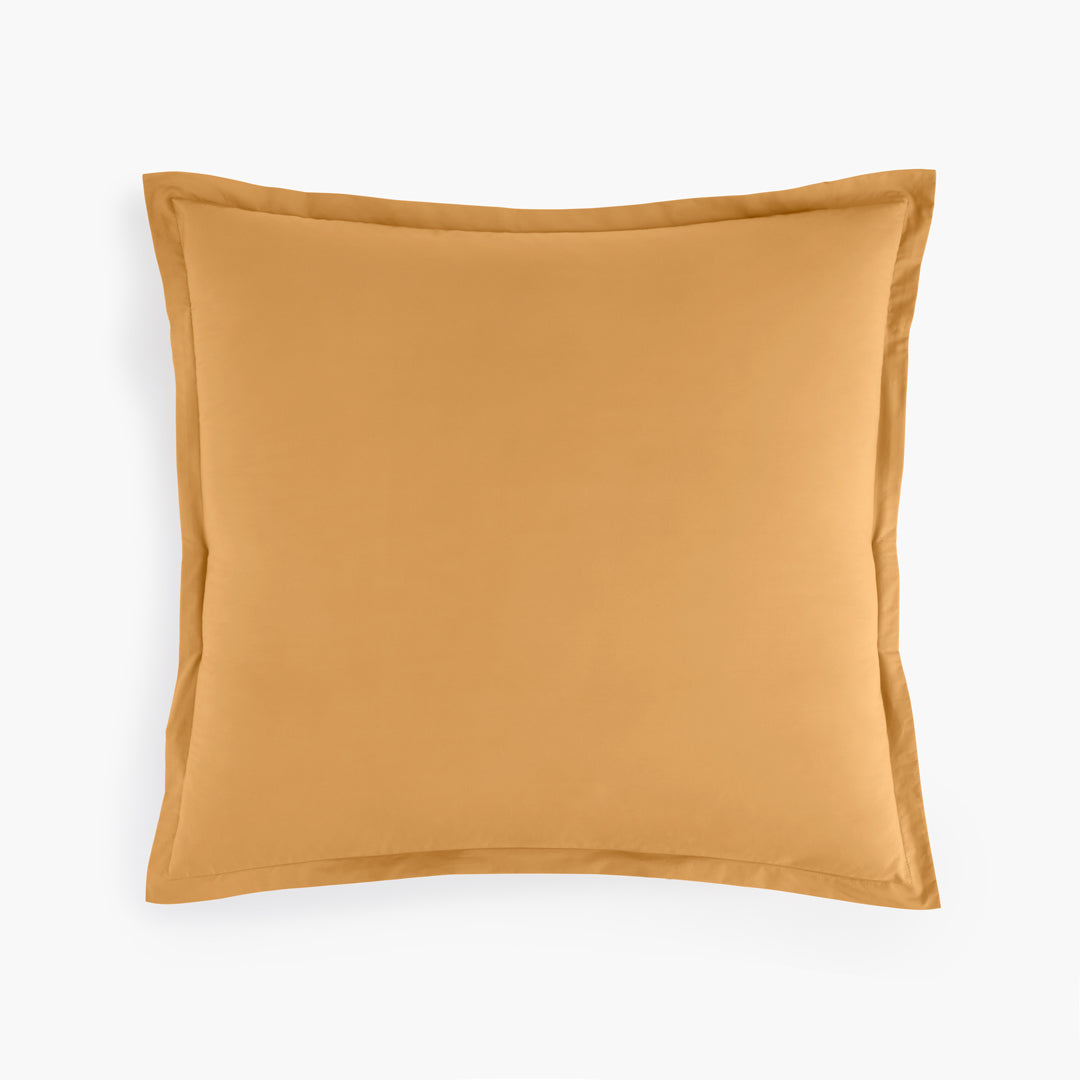Organic Percale Euro Sham - Ochre · Under The Canopy